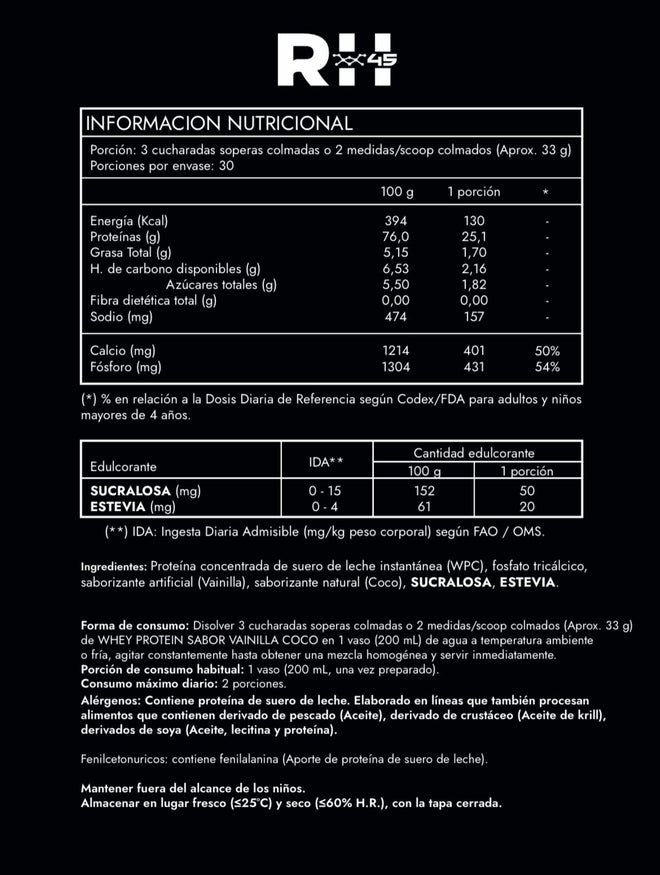 RH45 - Suplementación Deportiva de Calidad Premium | Avance Científico